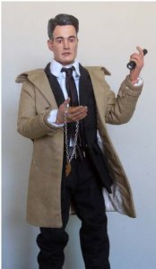 Miniature Dale Cooper Figure With Damn Fine Accessories