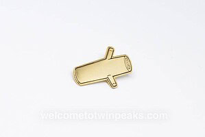 Golden Log Enamel Pin