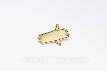 Golden Log Enamel Pin