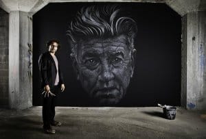 Time-Lapse Shows Genesis Of David Lynch Chalk Mural