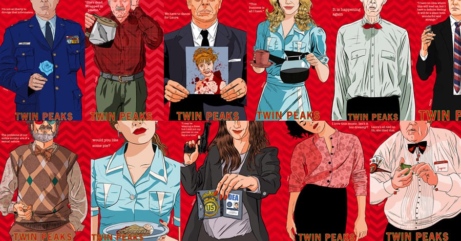 25 Twin Peaks Character Portraits By Pachu M. Torres